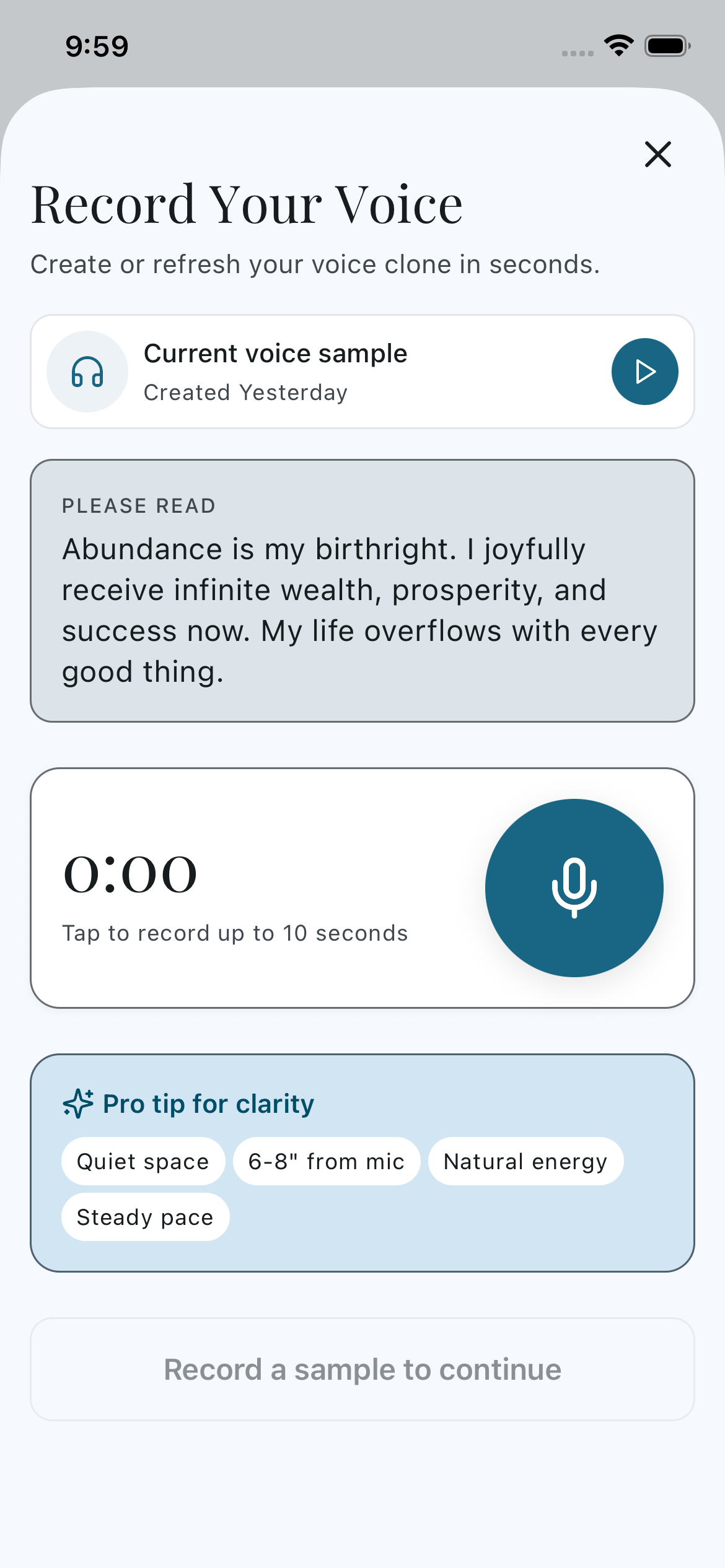 Auretype | Daily Spoken Affirmations & Manifestation in Your Own Voice